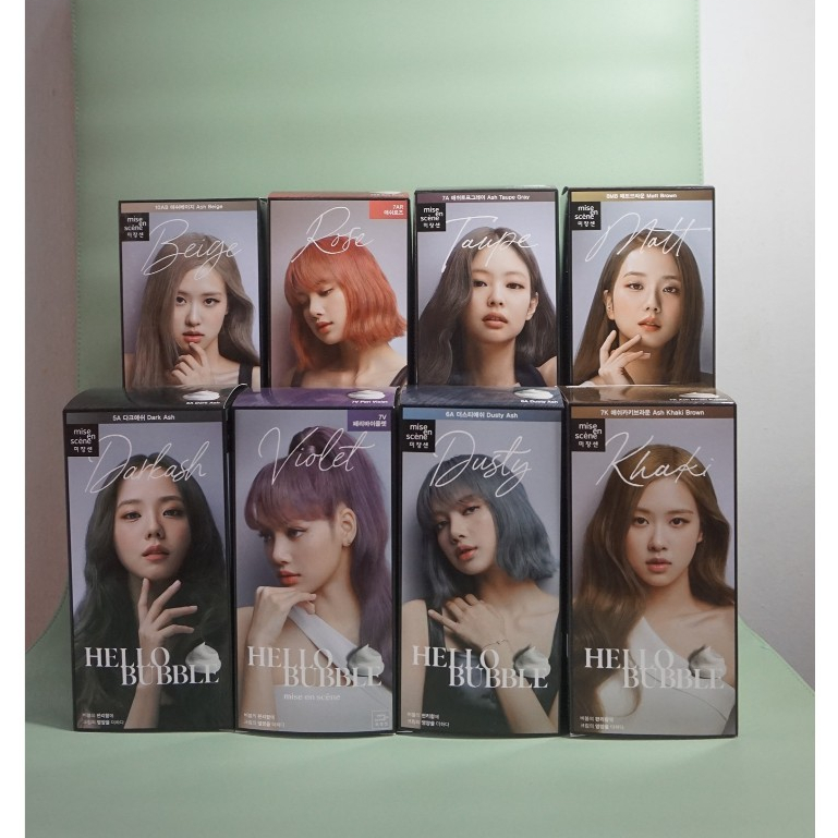 Mise En Scene Hello Bubble hair dye color 7A 5A 6A Primer 3NT | Shopee ...