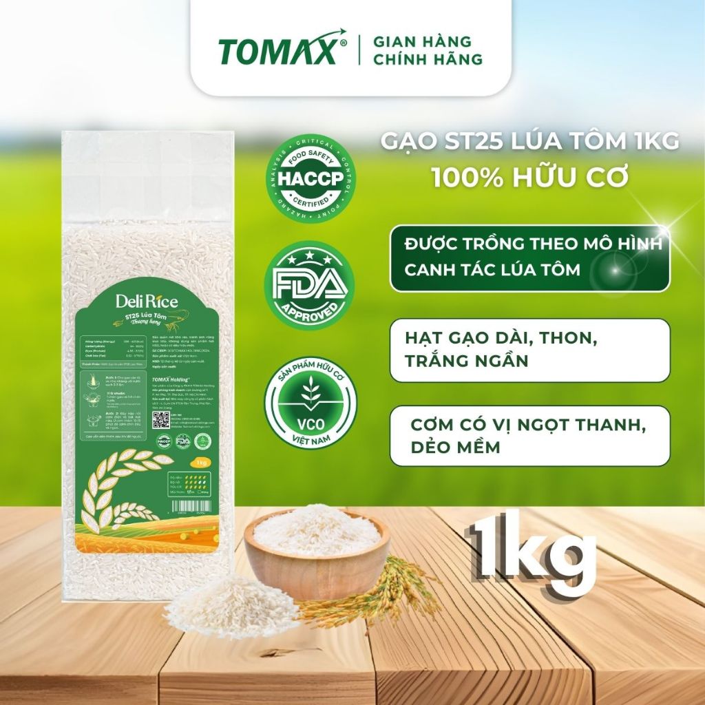 St25 Rice Rice Rice Shrimp 100% Organic Deli Rice, Delicious, Sweet ...