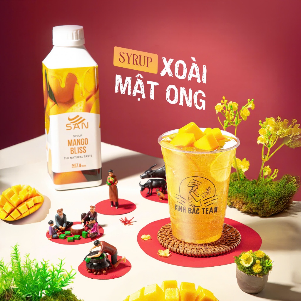 San MANGO MANGO MANGO HONEY Syrup 1Kg Bottle (Natural Fruit - Fragrance ...