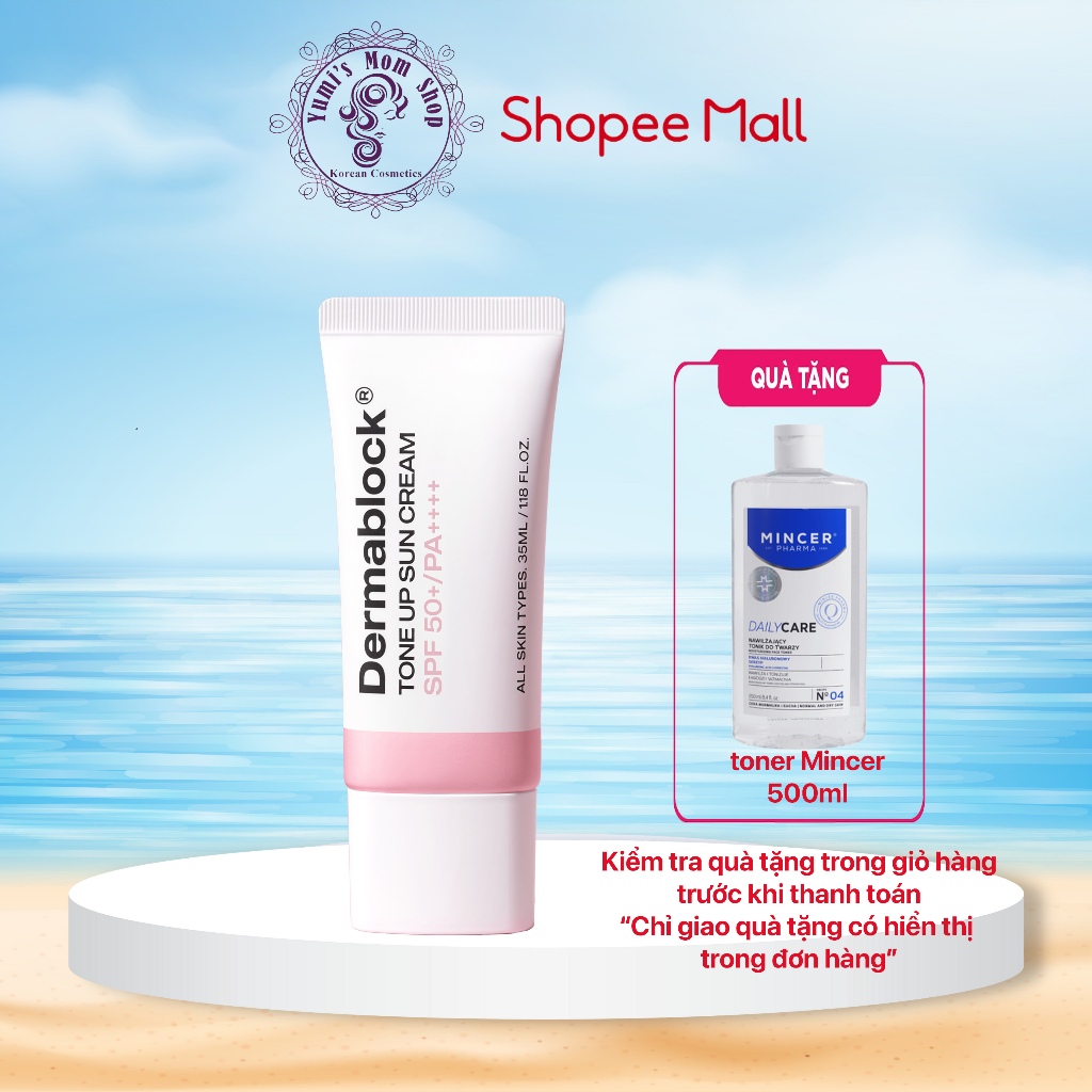 Dermablock Tone Up Sun Cream SPF 50+, PA ++++ 35ml | Shopee Singapore