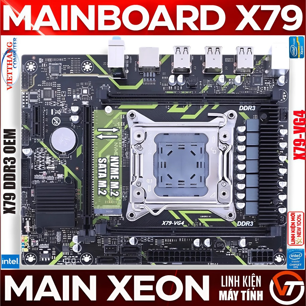 Mainboard X79 Single CPU running emulator Main X79-VG4 OEM Running CPU ...
