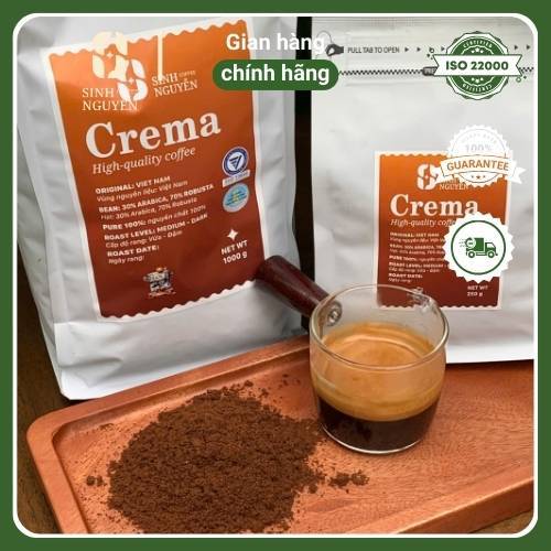 Crema Coffee machine brewed, rustic roasted, quality, international ...