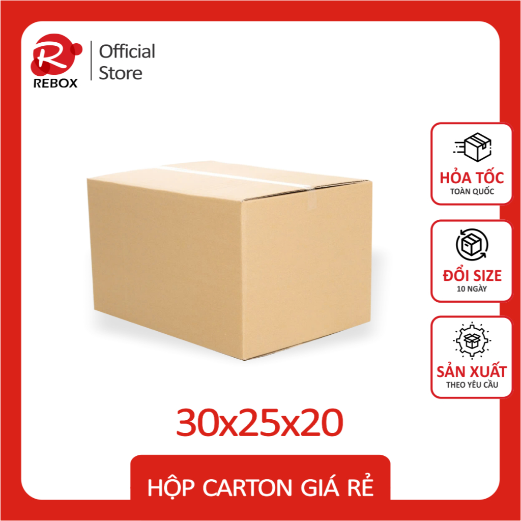 Box 30x25x20 cm - Combo of 10 large packing cartons, carton boxes ...