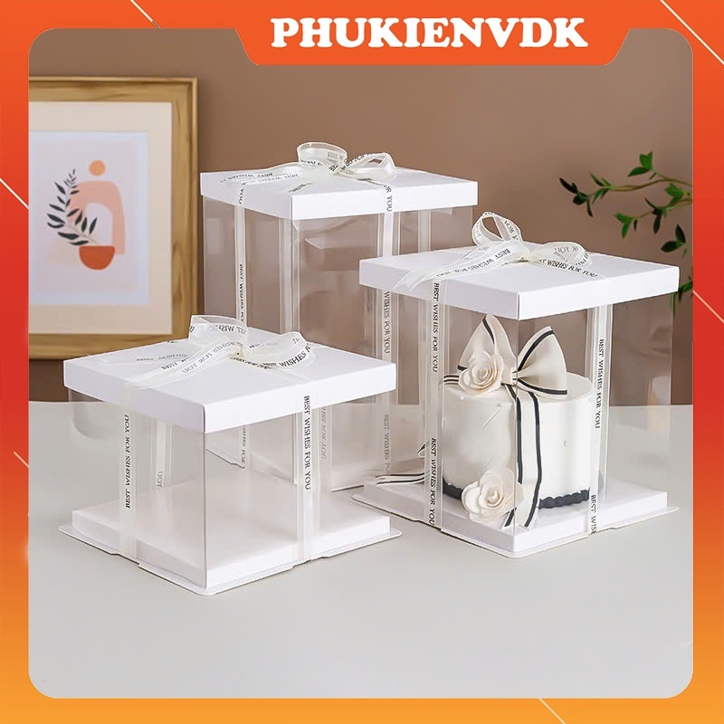 Transparent Mica Box with White Base and White Lid for Teddy Bear ...