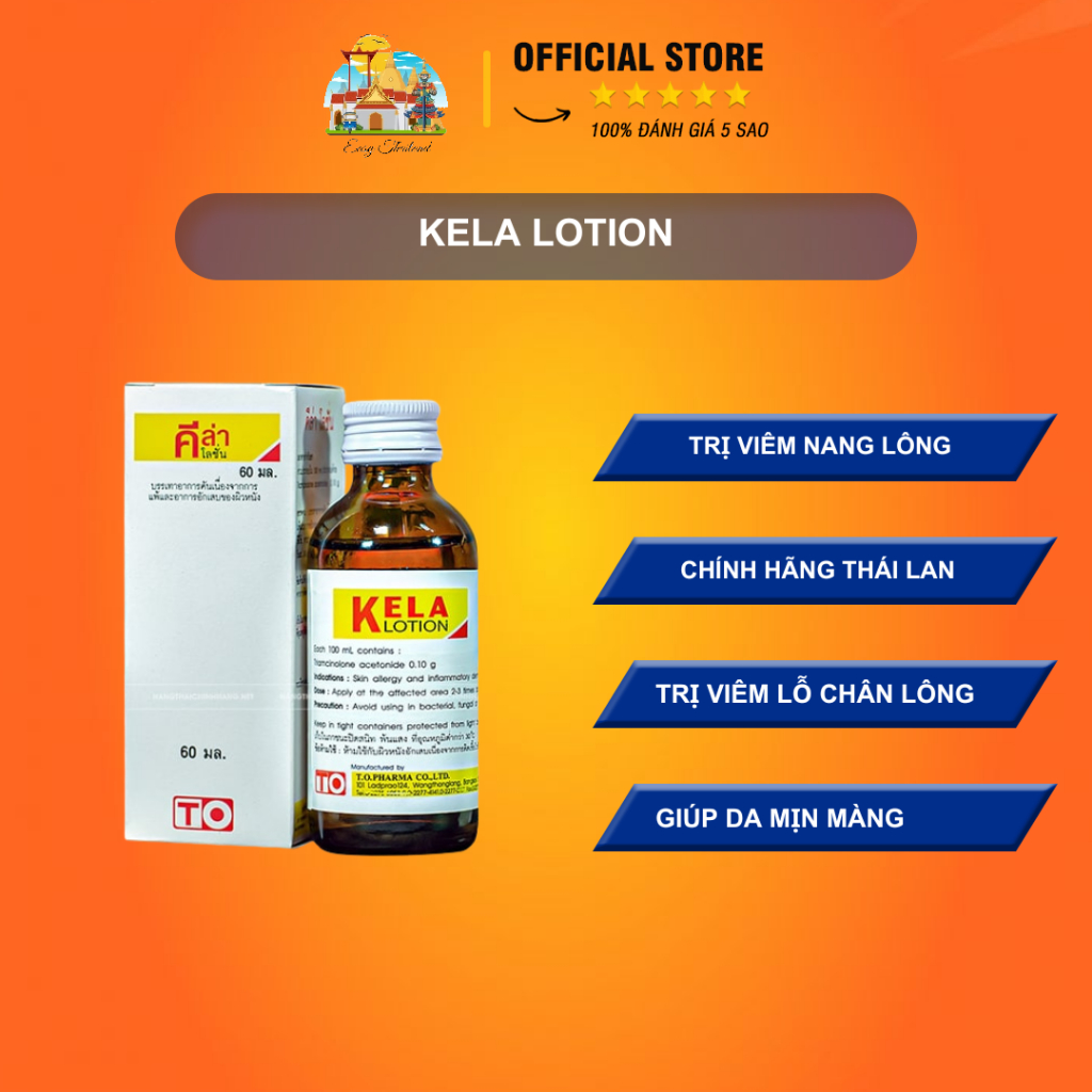 Kela Lotion Supports Skin with Pores and Folliculitis Genuine Thailand ...