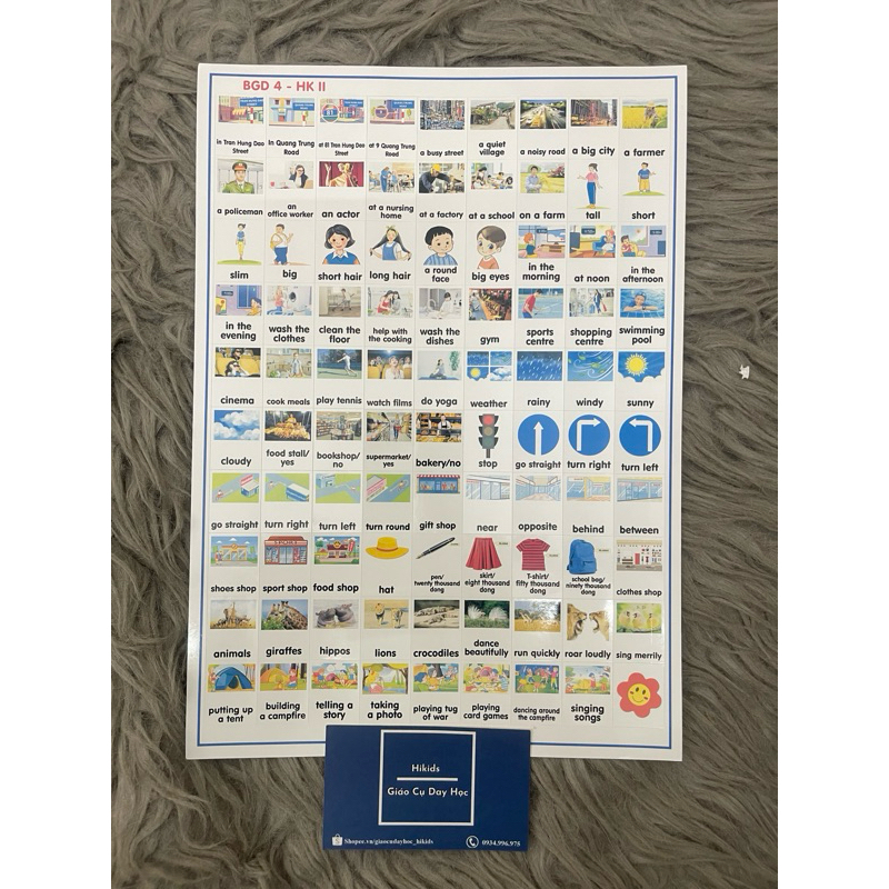 English vocabulary Sticker 4 semester 2 Global success | Shopee Singapore
