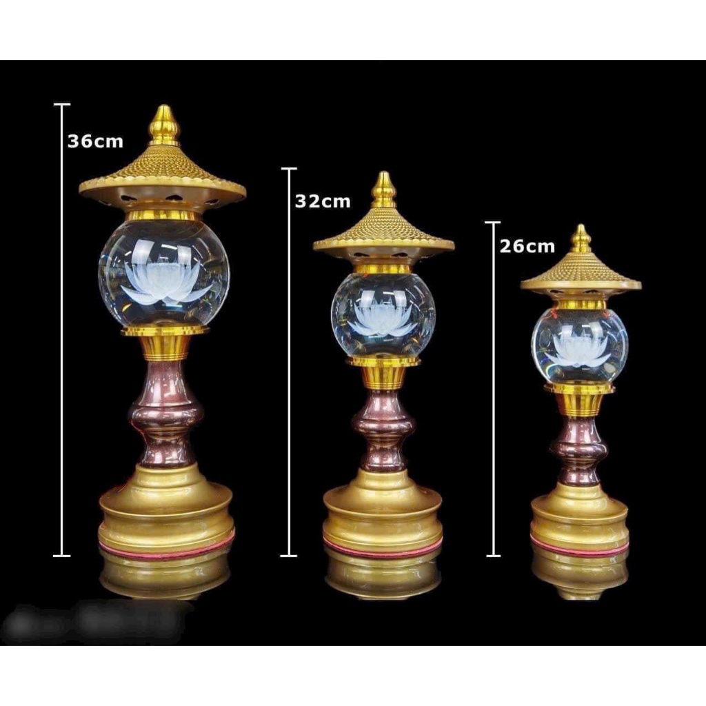 High-quality crystal cone altar lamp, tower lid led altar lamp ...