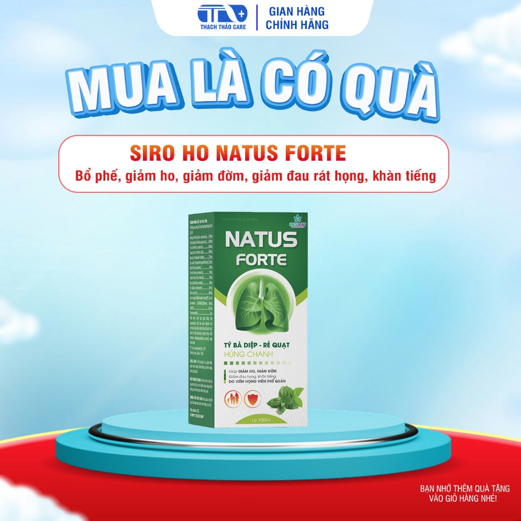 Natus FORTE Cough Syrup - Reduces cough, reduces phlegm, relieves sore ...