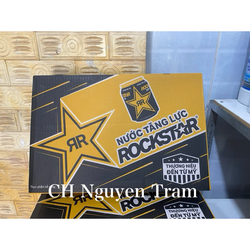 Carton of 24 cans of Rockstar energy drink 250ml (packaged carefully ...