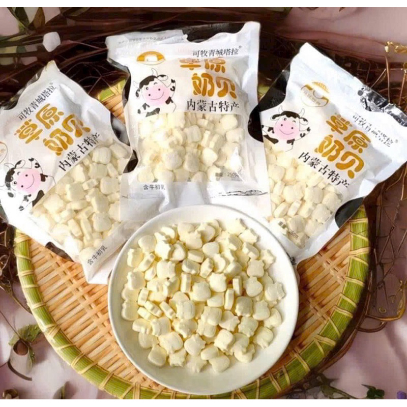 Super delicious Mongolian compressed colostrum milk candy 250g | Shopee ...