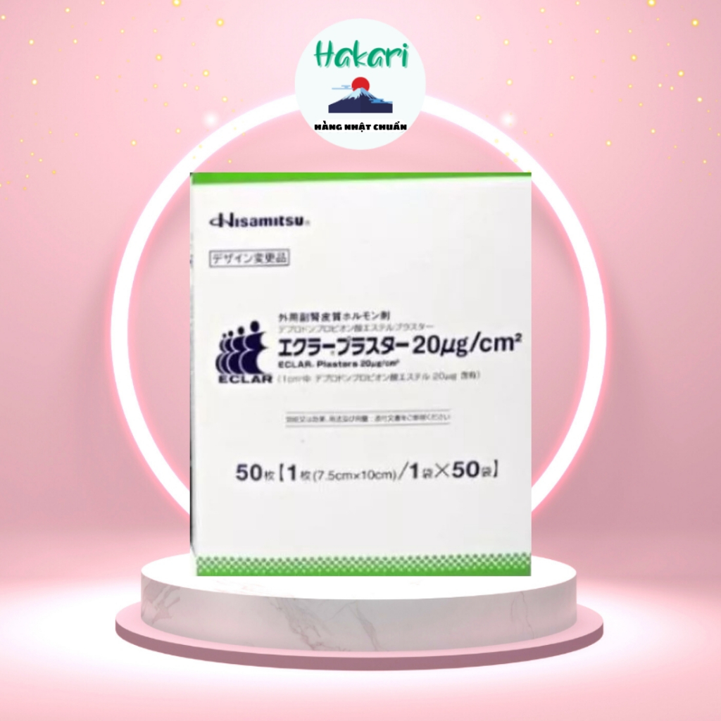 (1 BOX OF 50 PIECES) Eclar PLASTER (HISAMITSU) Japanese keloid scar ...