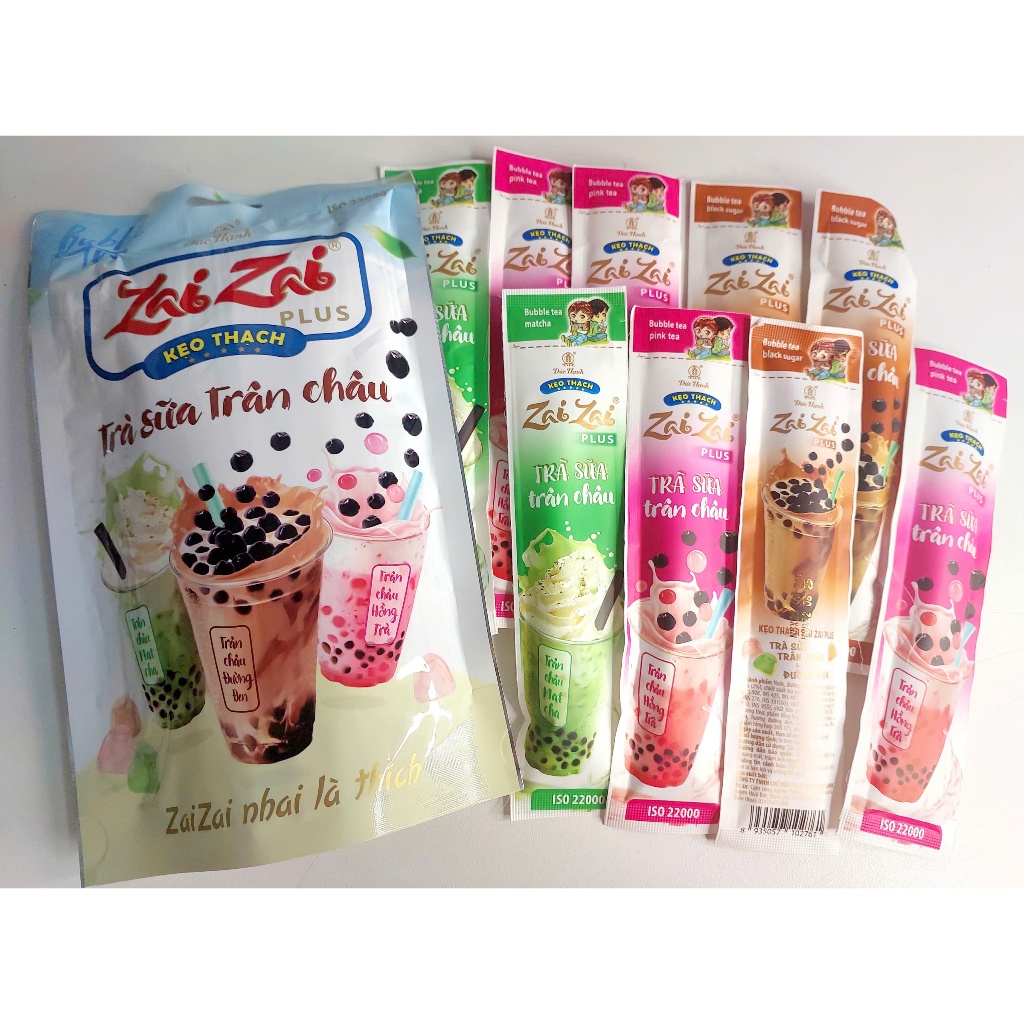 Zai Zai Jelly Duc Hanh Pearl Milk Tea Flavor 320g Pack | Shopee Singapore