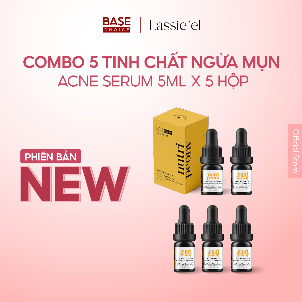 Combo of 5 anti-acne serum essences to reduce inflammation and dark ...