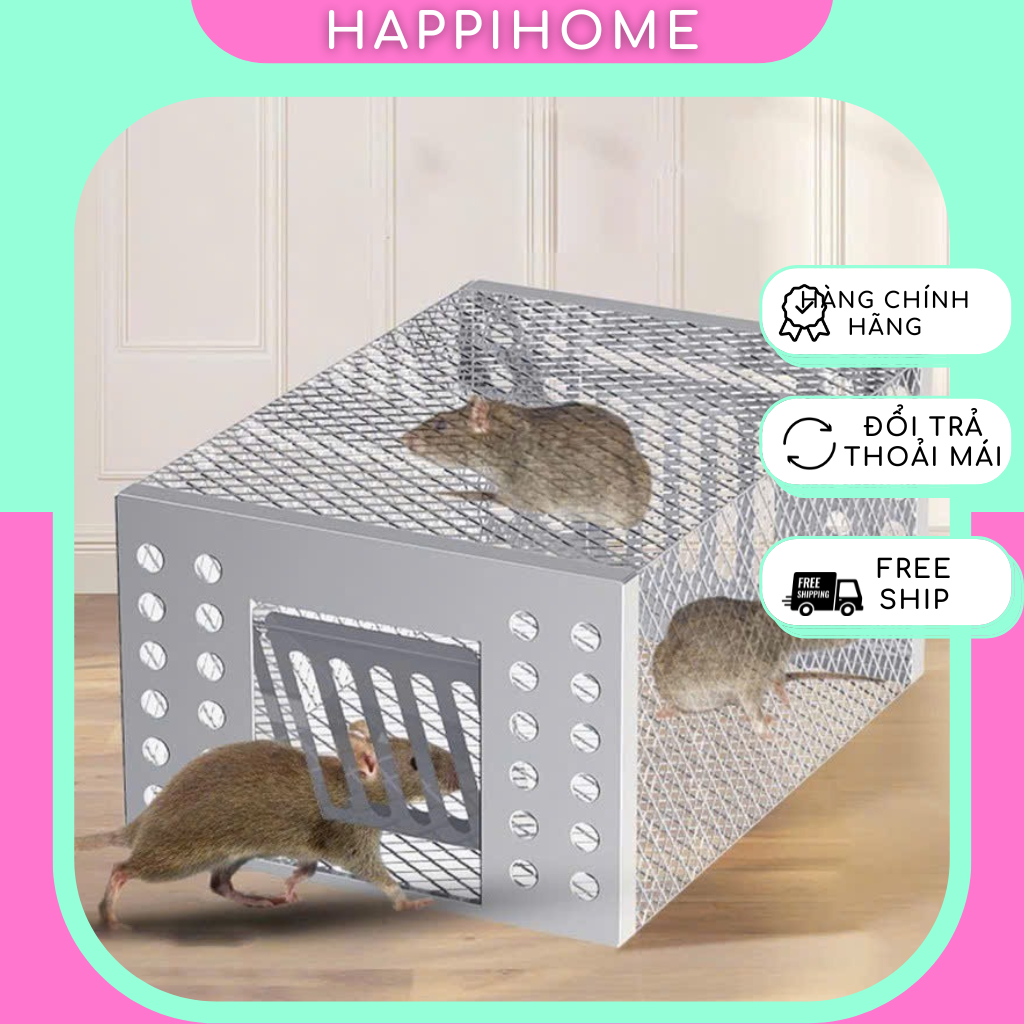 Mouse trap cage, HAPPIHOME smart mouse trap cage made of stainless ...