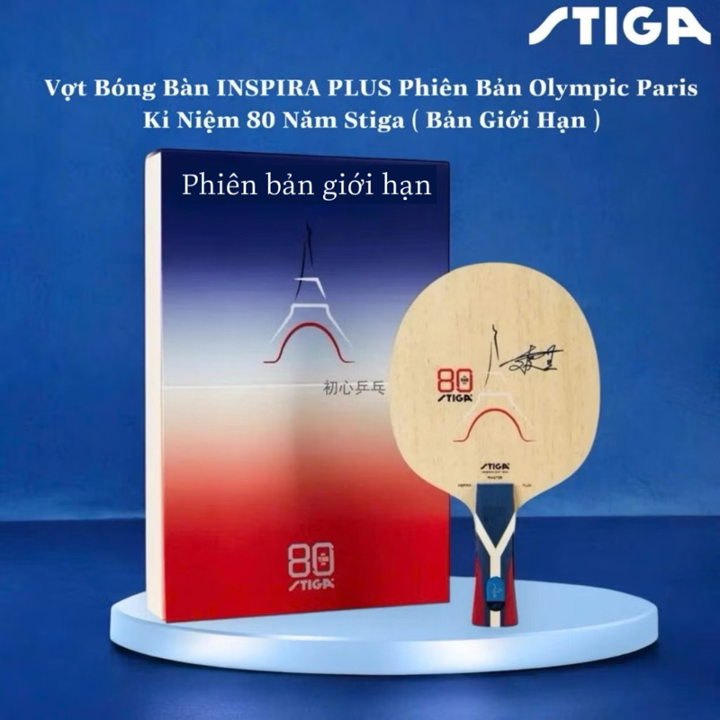 Stiga INSPIRA PLUS Table Tennis Racket Paris Olympic Edition (Limited ...