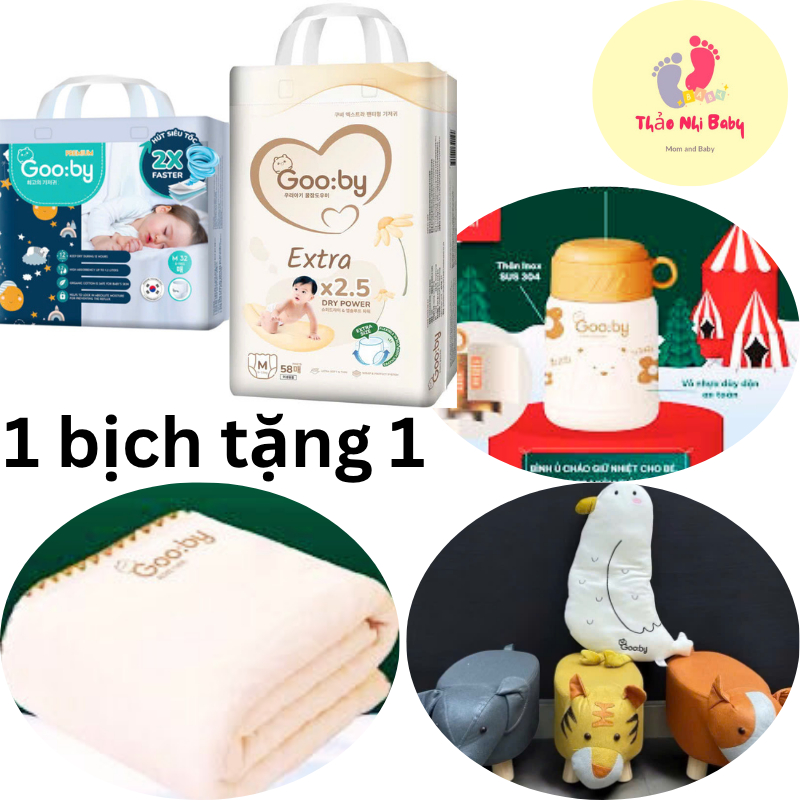 [ 1 BAG GET 1 FREE ANIMAL CHAIR ] GENUINE KOREAN GOOBY DIAPERS | Shopee ...