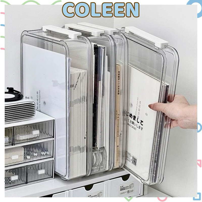COLEEN Transparent Mica Box for Documents and Paper Storage | Shopee ...