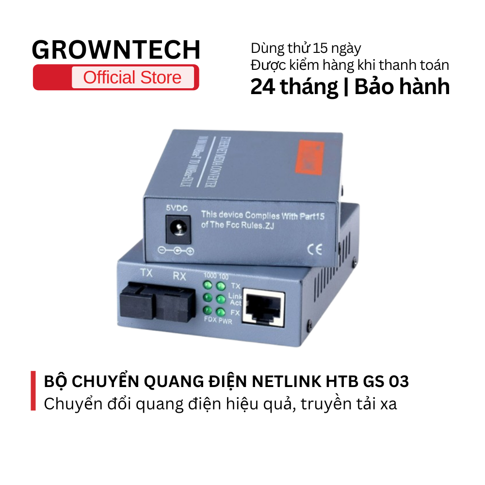 Netlink HTB GS 03 AB photoelectric converter, converts Fiber Optic ...