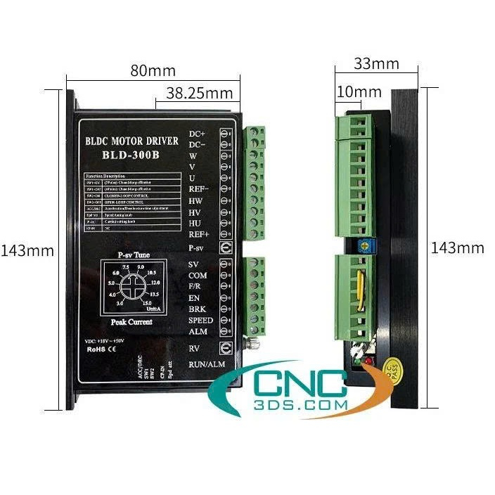 Driver BLD-300B brushless motor control with hall sensor. | Shopee ...