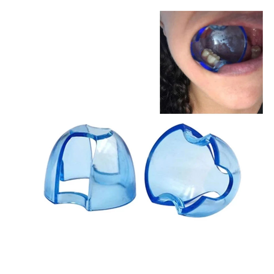 Dental bite block, multi-purpose bite block (biting on one side, biting ...