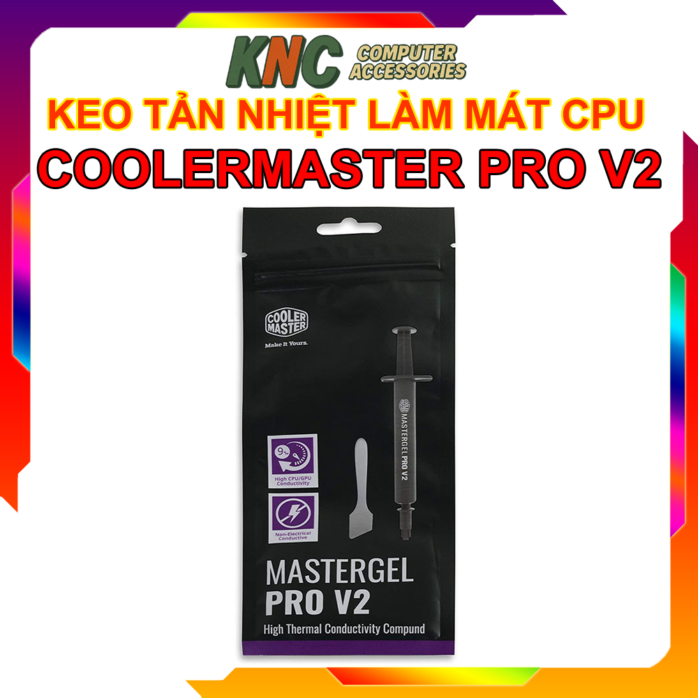 Genuine Cooler Master MasterGel Pro V2 CPU Thermal Paste 9w/mk Weight 1 ...