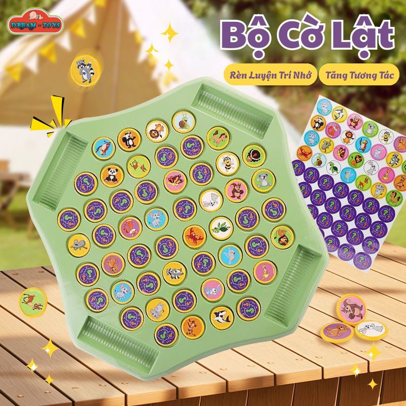 New Version Animal and Fruit Shaped Memory Flipping Chess Toy with 52 ...