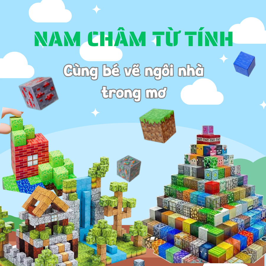 (Wholesale Set of 1000 tablets) Magnetic blocks, Magnetic Craft blocks ...