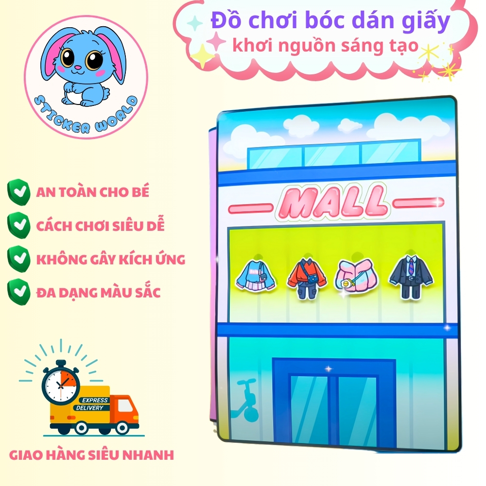 Toca Life World paper doll house DIY craft set model TA05 develops baby ...
