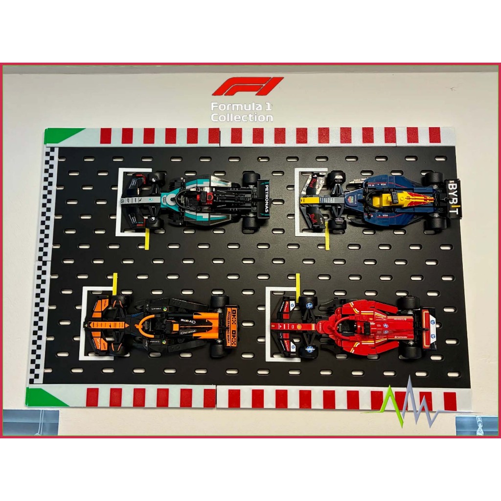 Display stand for ikea skadis for Lego Speed racing car Champions F1 ...