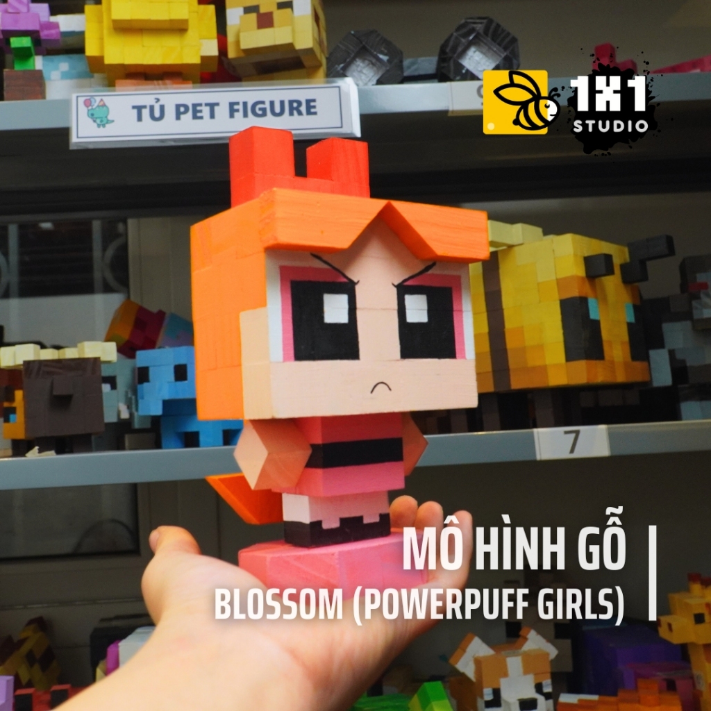 Blossom PPG Wooden Model | Powerpuff Girls | Handmade Production ...