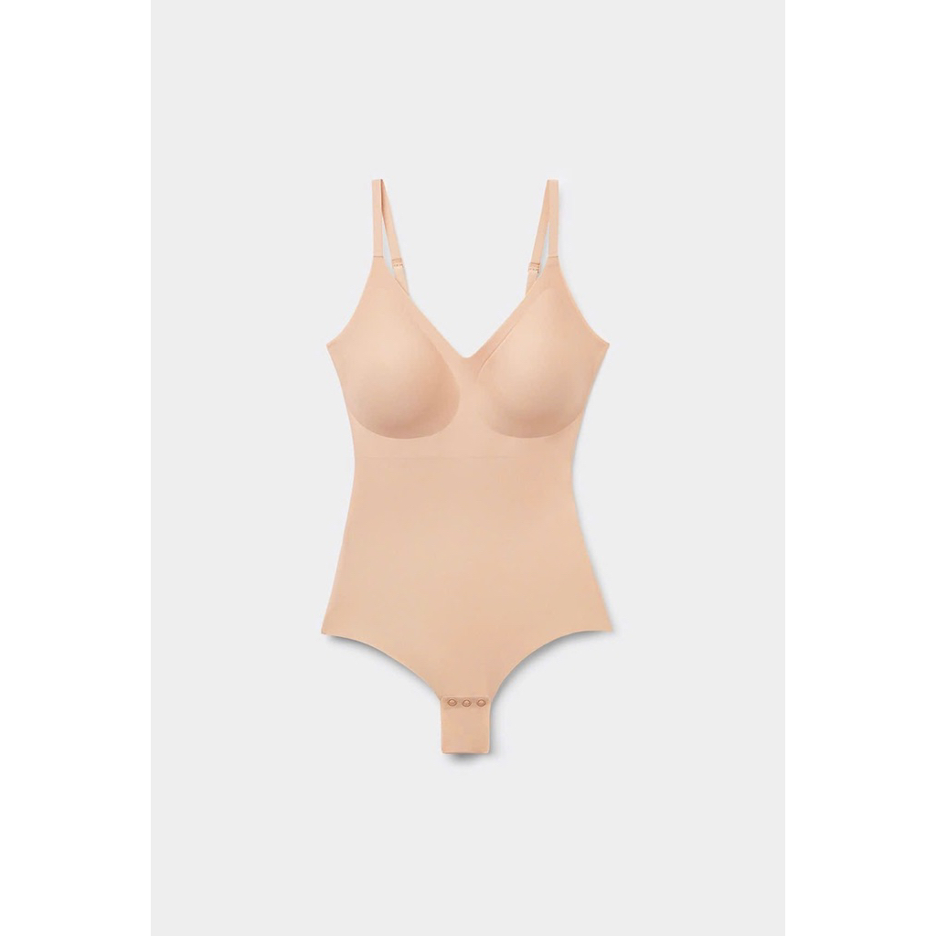 Lightweight shapewear bodysuit (no hems) | Shopee Singapore