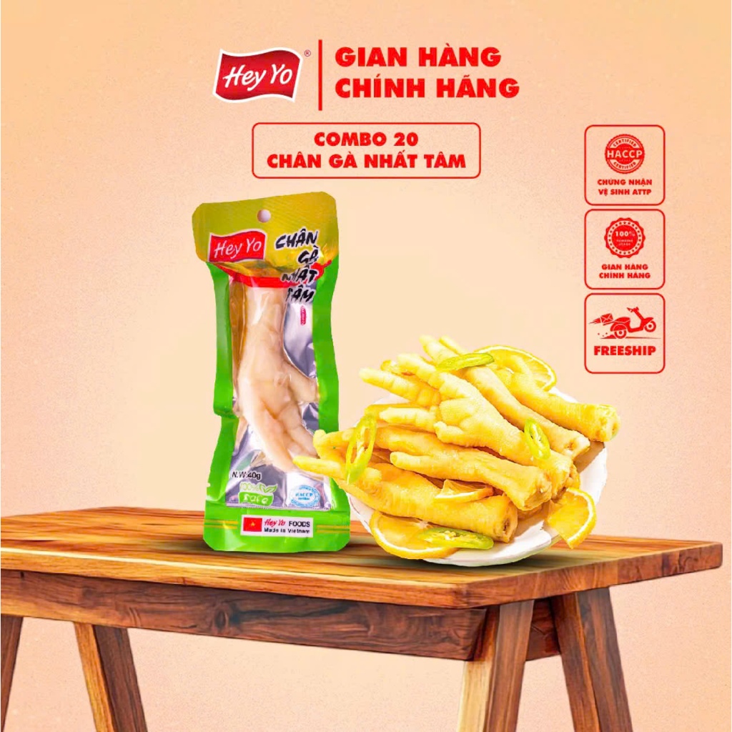 COMBO of 20 Spicy Nhat Tam Chicken Feet, Hey Yo Chicken Feet, Crispy ...