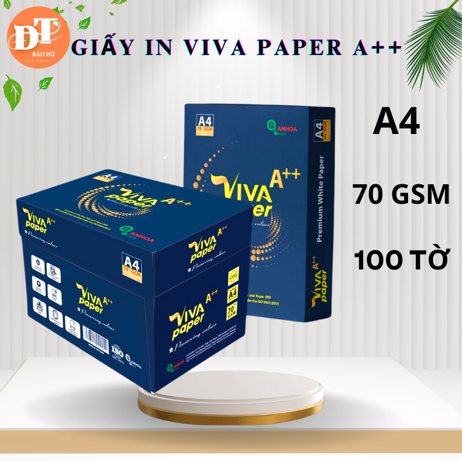 Ream A4 Viva Paper A++ 70gsm Printing Paper, Anti-jamming, Clear ...