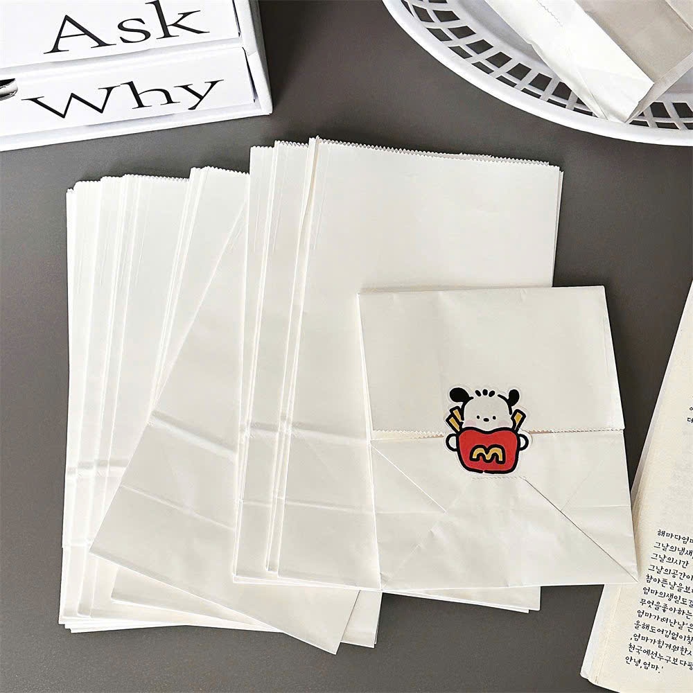 Vertical Paper Bags for Gifts and Small Objects Cute Plain White (No ...