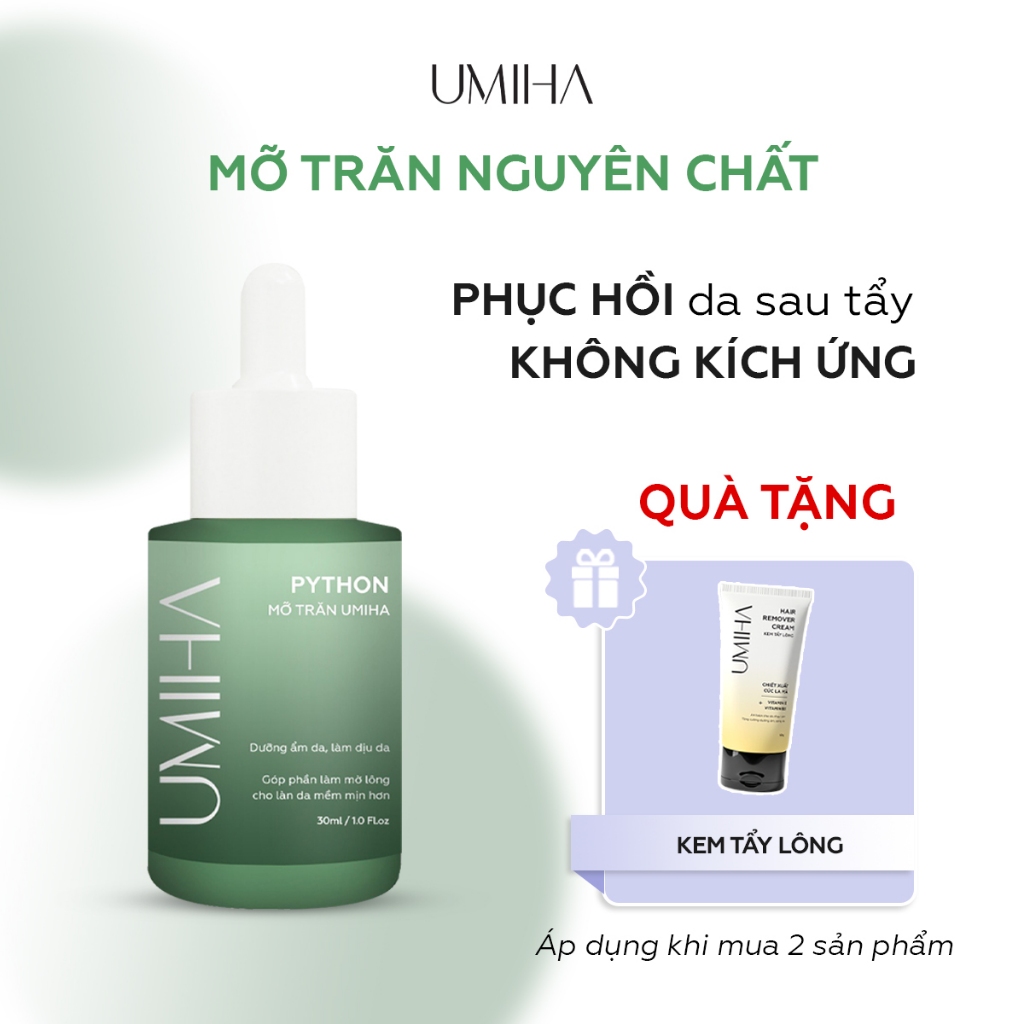 UMIHA Python Fat Hair Removal (30ml) - Inhibits hair growth after using ...