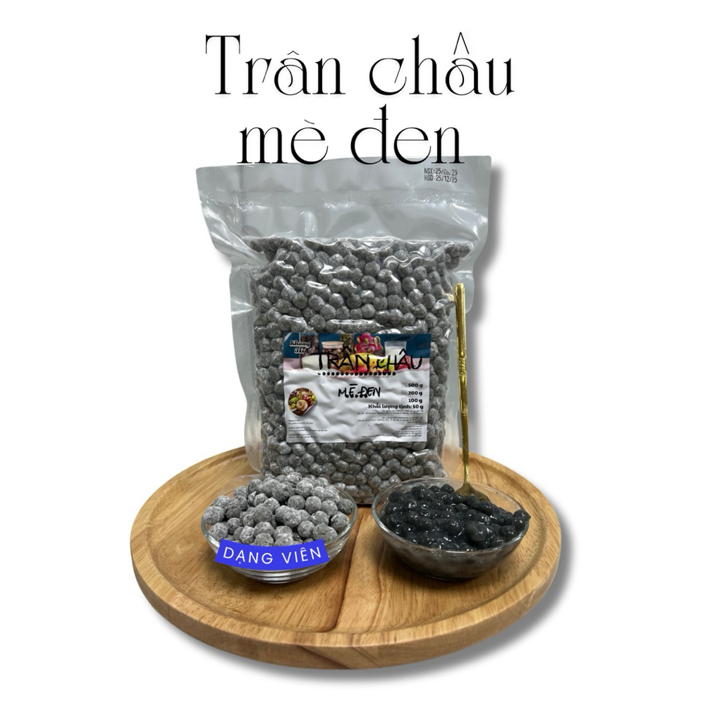 FRESH black sesame pearls (Tablets - Giant) soft and flexible 500g/1kg ...