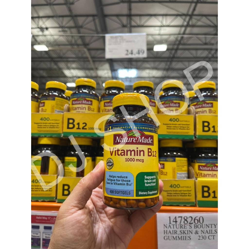 [DJ SHOP] Nature Made Vitamin B12 Supplement Box 1000mcg 400 Tablets ...
