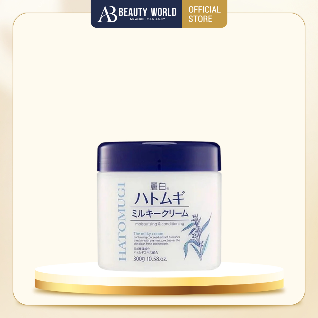 Hatomugi Moisturizing Conditioning The Milky Cream 300g AB BEAUTY WORLD ...