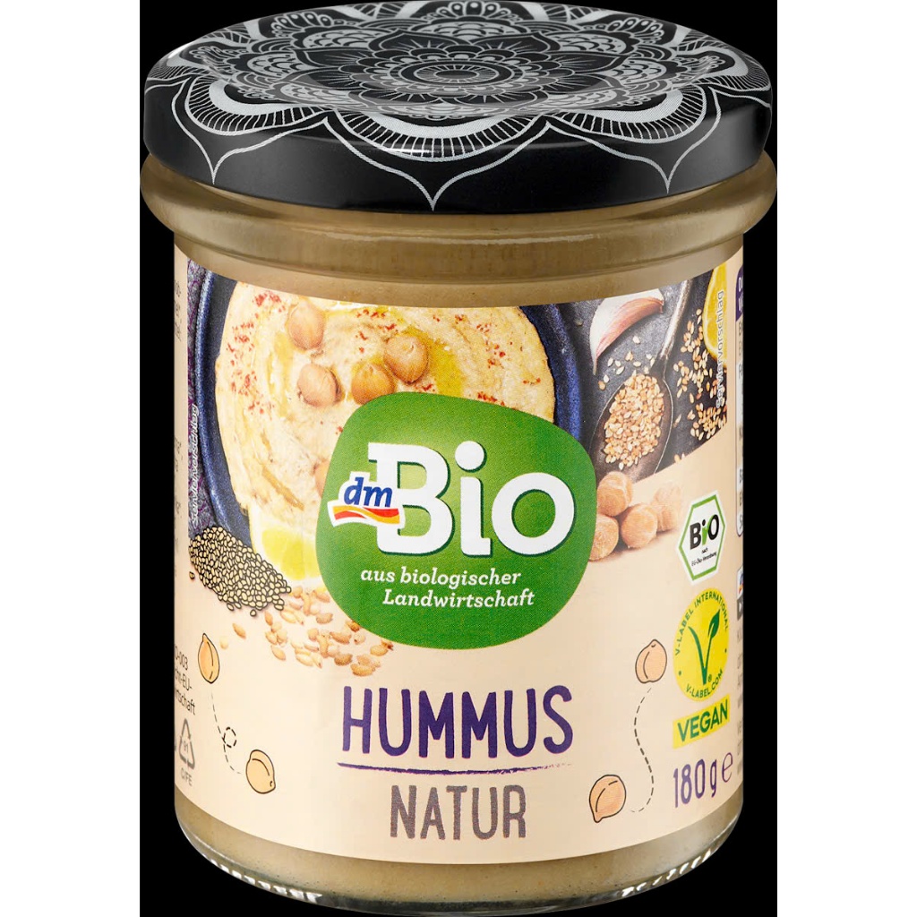 German organic Hummus (Spread cream of chickpeas and sesame) - Dmbio ...