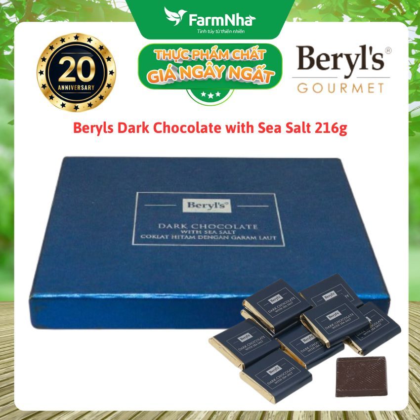 Beryls Chocolate 216g Sea Salt - A harmonious combination of bitter and ...
