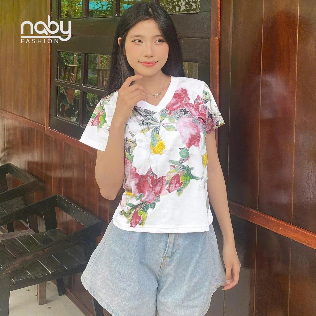 Colorful Floral T-shirt, Soft Material, Actual Picture Included. | Shopee Singapore