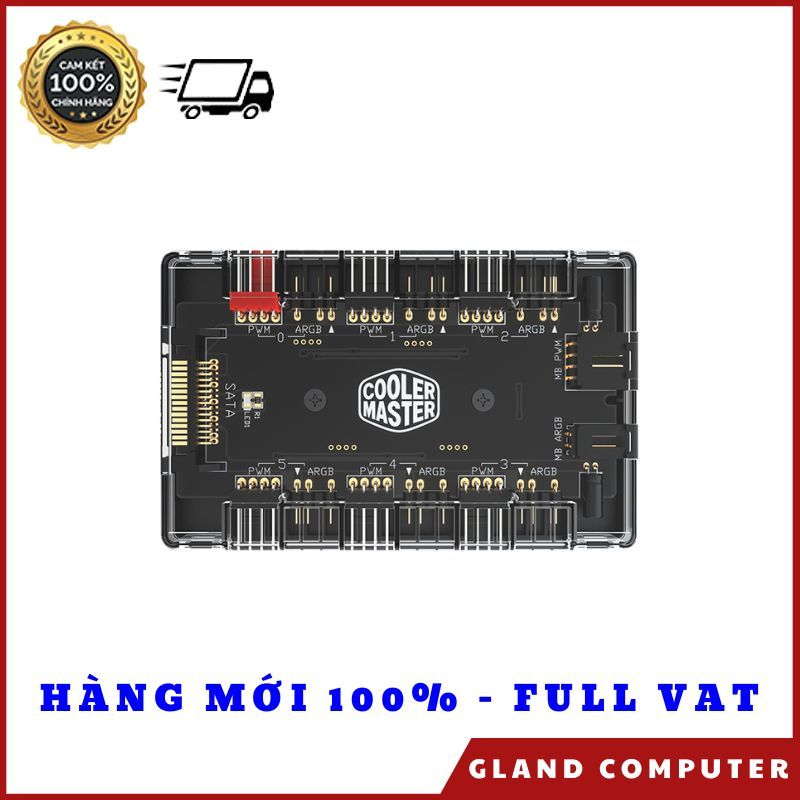 Cooler Master MasterFan ARGB AND PWM Fan Splitter HUB Set - TRAY ...