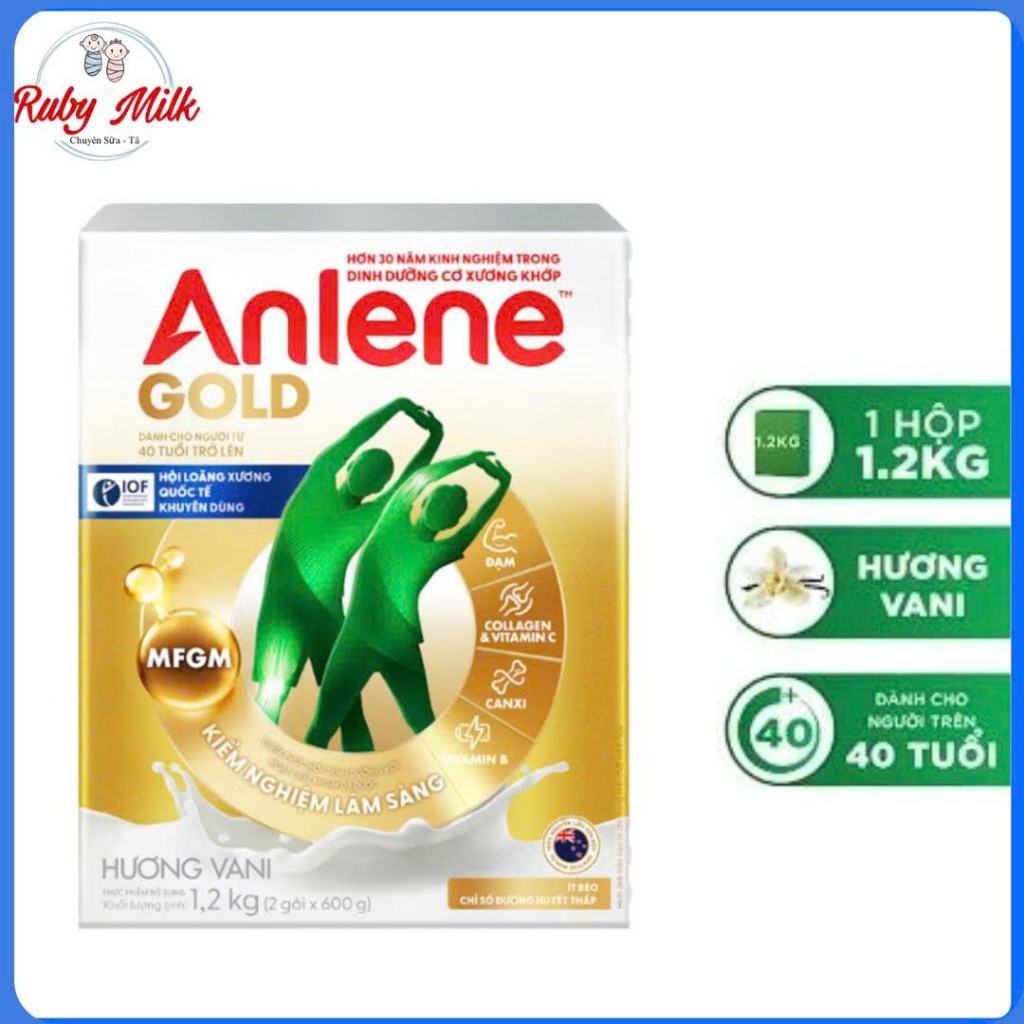 Anlene Gold 5x Milk Powder Vanilla Flavor 1.2kg Paper Box | Shopee ...