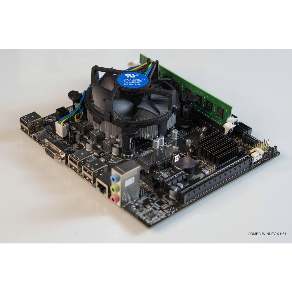 COMBO Mainboard H61 New + Core i3/i5/i7 CPU + 8G Ram + Fan - 1 for 1 ...