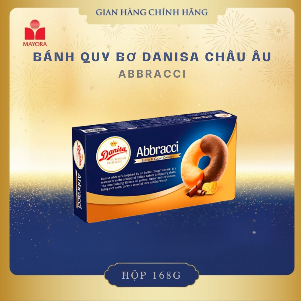 Butter Cookies & Cacao Danisa Abbracci Box 168g | Shopee Singapore
