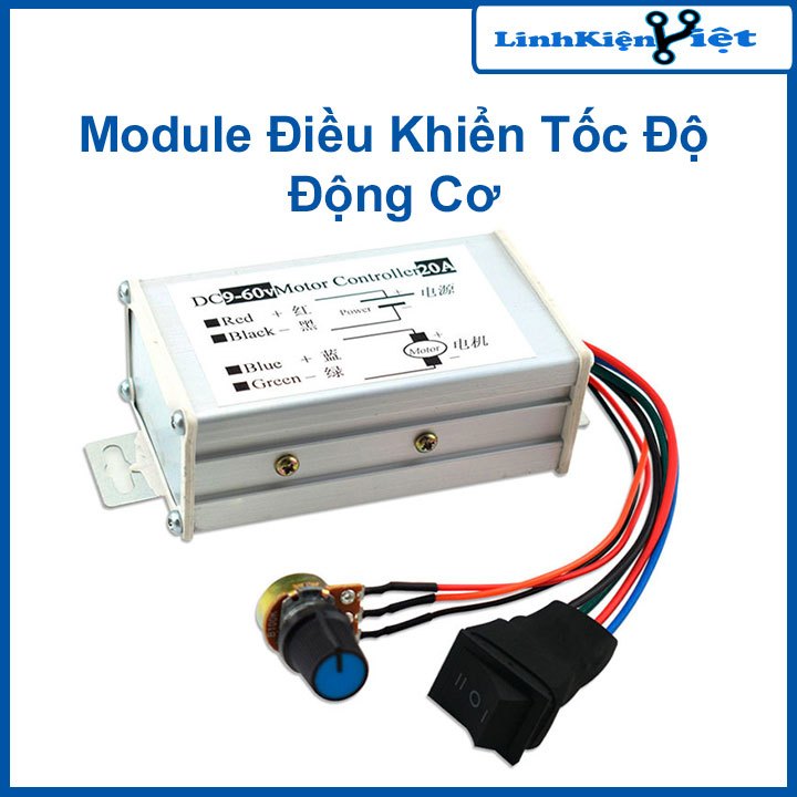 PWM DC motor speed control Module 9-60V 20A 1200W 25Khz | Shopee Singapore