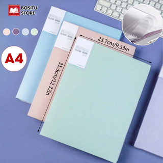 Plastic Cover, Student Leaf File Clear Book A4 Pastel 30/40/60 ...