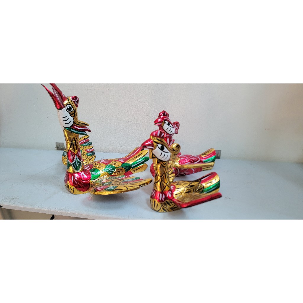 Folk wooden water puppets, Vietnamese crane-shaped puppets, phoenix ...