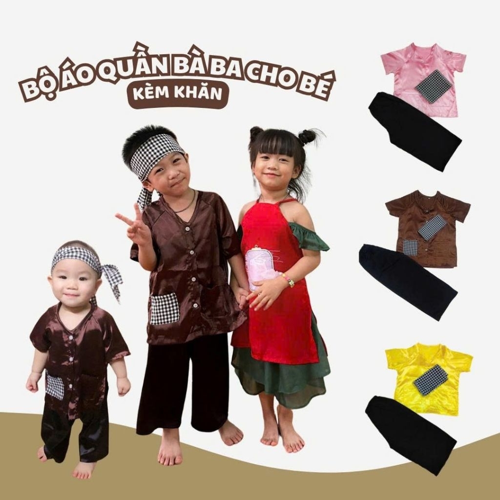 Baby ba ba Shirt Set (Scarf INCLUDED) | Shopee Singapore