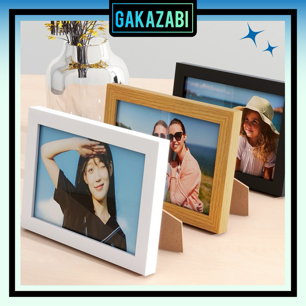 [MICA FACE] Horizontal + Vertical 2-Way Desktop Photo Frame, Decorative ...